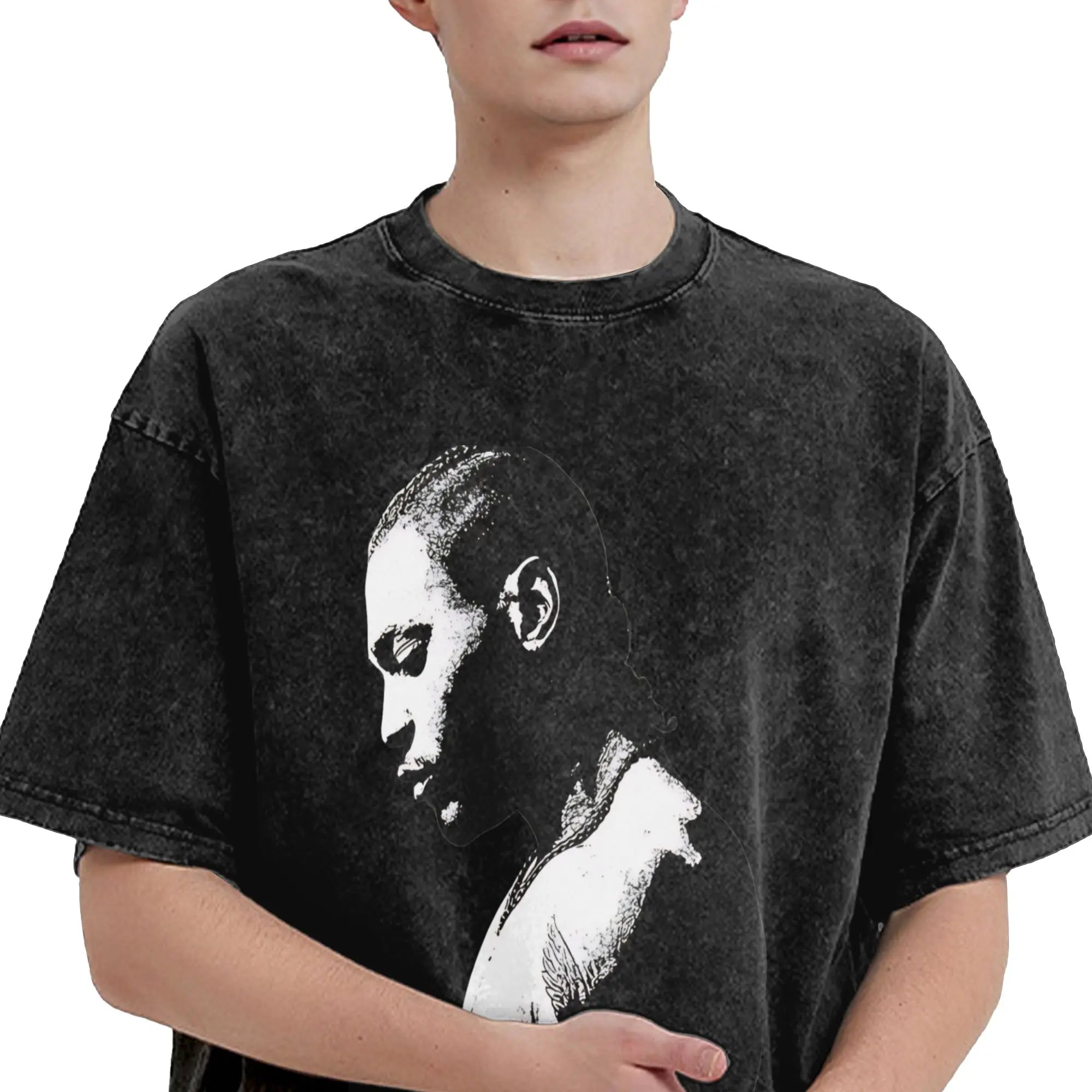 RIP D'angelo 1974-2025 Washed T Shirt Streetwear Hip Hop Vintage T-Shi ...